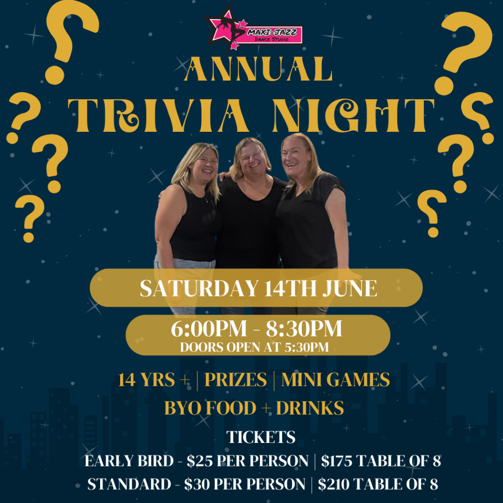 2025 Trivia Night - Maxi-Jazz Dance Studio